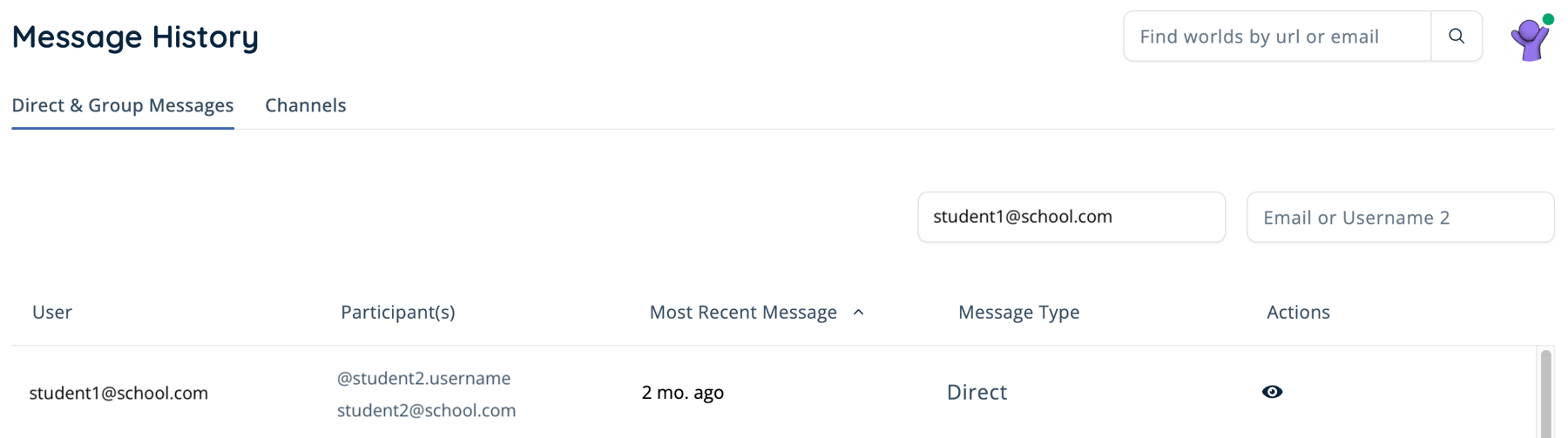 Accessing Message History