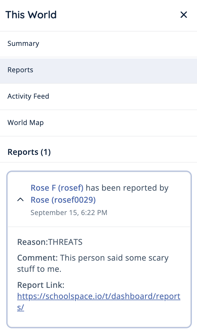 Managing Reports