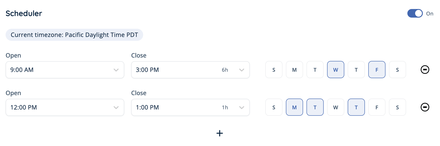 Scheduling World Open and Close